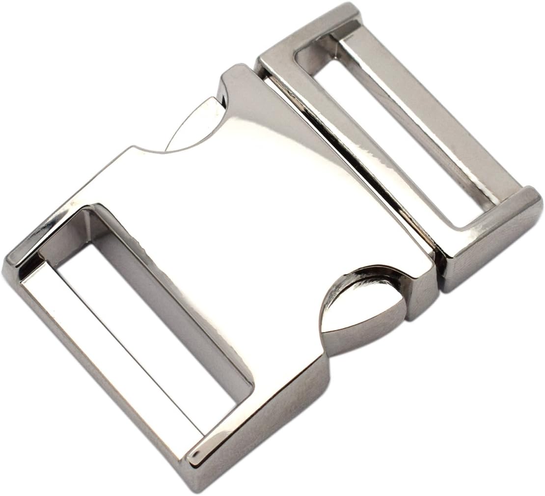 Silver 20mm Clasp 3/4" Side Release Metal Buckles Pack of 5: Amazon.co ...
