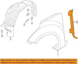 Amazon.com: Genuine Hyundai 84141-2V000 Fender Insulator, Left: Automotive