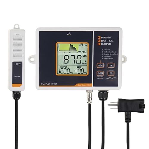 CO2 Controller Carbon Dioxide Controller with Auto Day and Night&Relay ...