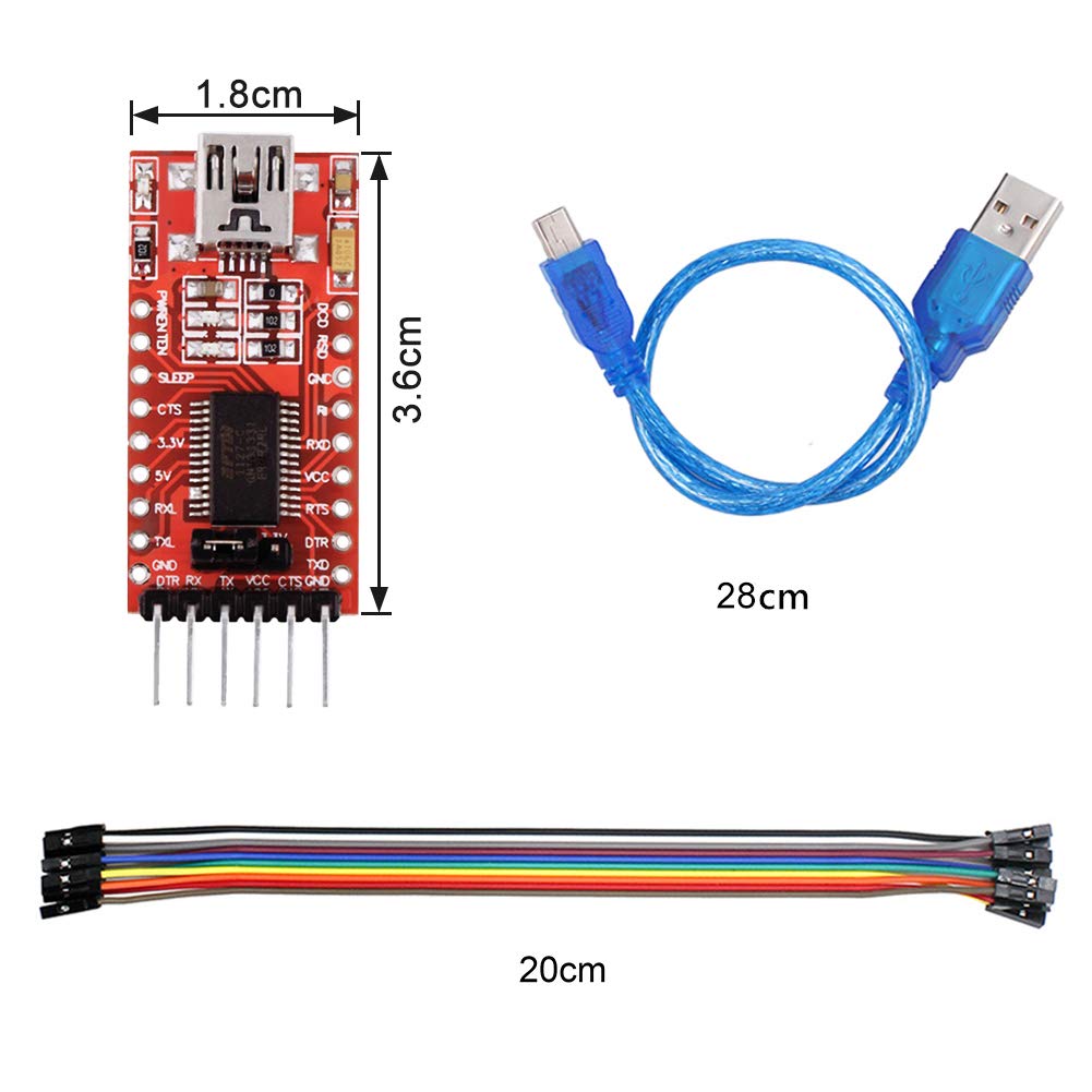 Mua KeeYees FTDI FT232RL USB to TTL Serial Converter Adapter Module, 5V ...