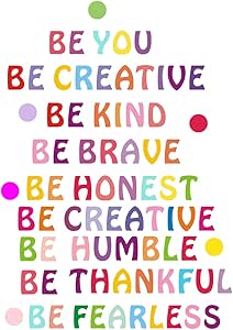 Amazon.com: Inspirational Wall Decal Be Kind Wall Decal Be You Quotes ...