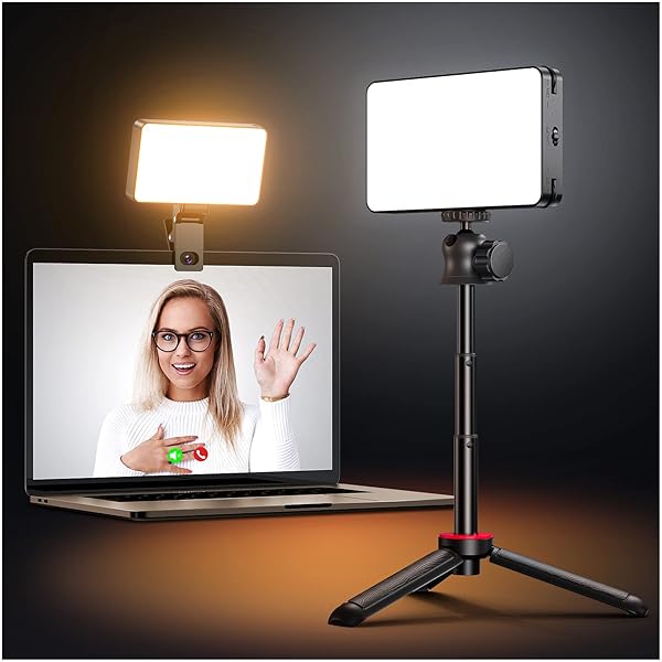 Video Conference Lighting Kit, Webcam Lighting with Tripod | Live ...