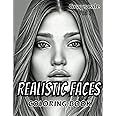 Realistic Faces Coloring Book: Volume 3 - A Collection of 28 Grayscale ...
