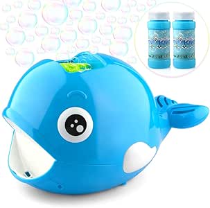 Amazon.com: Betheaces Bubble Machine - Automatic Whale Bubble Maker ...