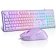 Amazon.com: Camiysn Gaming Keyboard and Mouse, Purple 104 Keys RGB ...