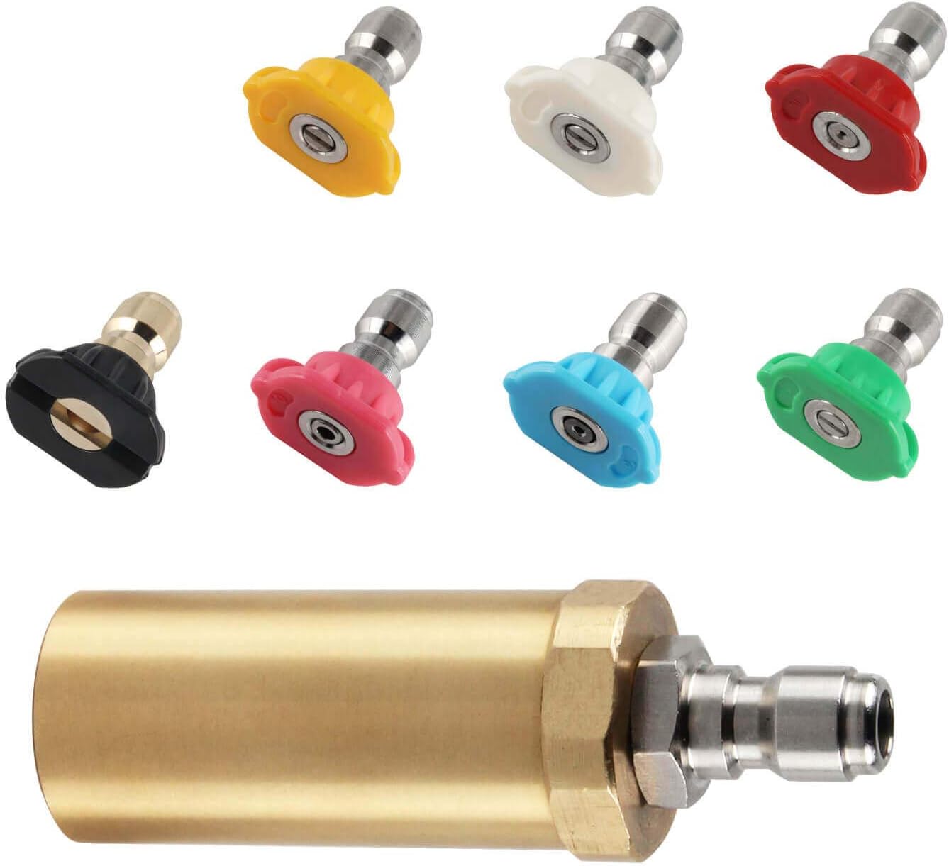 Beanlieve Pressure Washer Turbo Nozzle, 3600 PSI Rotating Turbo Nozzle ...