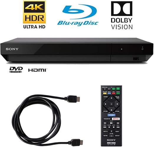 Sony 4K Ultra HD Reproductor de BLU Ray con 4K HDR y Dolby Vision ...