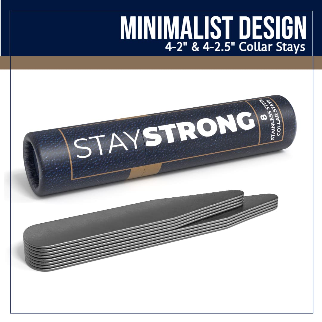 Mua 8 Metal Collar Stays for Men's Dress Shirts - Dress Shirt Collar ...