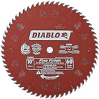 Freud D1060X Diablo 10-Inch 60 Tooth ATB Fine Finish Saw Blade with 5/8 ...