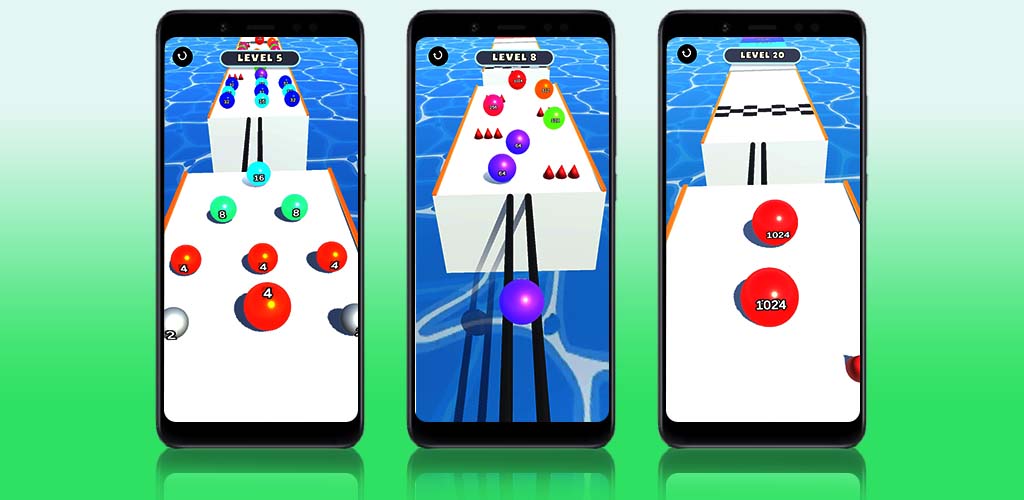 Ball Run 2048 Rolling 3D - Color Ball Roll Match Puzzle Game:Amazon.com ...