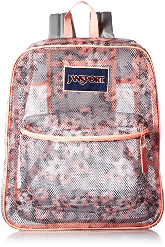 JanSport Unisex Mesh Pack Coral Sparkle Pretty Posey Backpack | Amazon ...