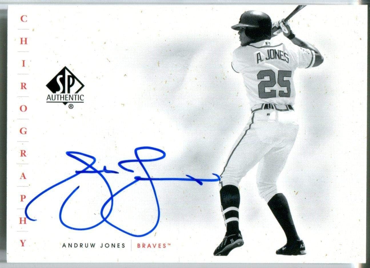 Andruw Jones Autographed 2001 Upper Deck SP Card - Baseball Slabbed ...