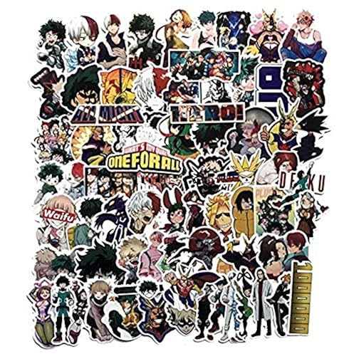 Anime Themed (Boku No) My Hero Academia 73 Piece Sticker Decal Set for ...
