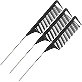 Amazon.com : Yumflan Rat Tail Combs, Parting Combs for Braiding Hair ...