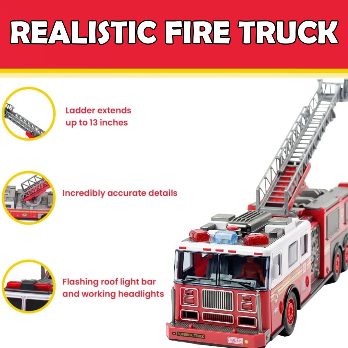 Mua Liberty Imports RC Fire Truck - Big Remote Control Toy Fire Truck ...