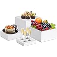 Amazon.com: Zsdios Acrylic Risers, 4Pcs Dessert Table Display Set, Wedding Decor Food Risers ...