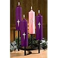 Amazon.com: FA Dumont Star of Bethlehem Advent Pillar Candle Set, 48070 ...