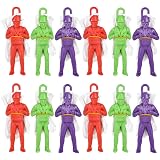 Amazon.com: ArtCreativity Mini Paratroopers with Parachutes, Bulk Pack ...