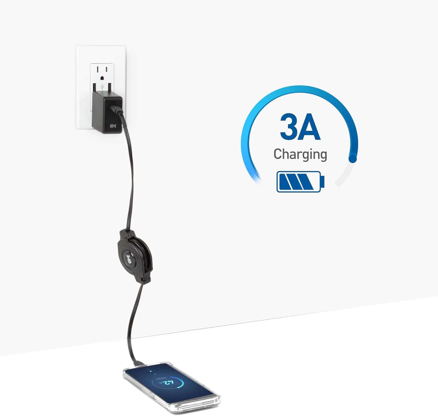 Cable Matters Short Retractable USB C Cable (Short USB C to USB C ...