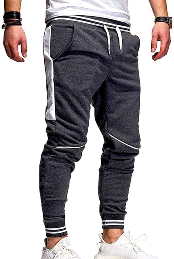 Herren Sporthosen Freizeithosen Hosen, Gestreifte Träger Jogger Hosen ...