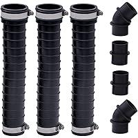 Fernco QwikFlex 36-in. Flexible Pipe Connector Kit for Offset or Hard To Reach 1-1/2-in. SCH40 ...
