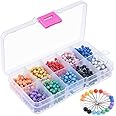 Amazon.com: KUUQA 1000 Pieces 1/8 inch Map Push Pins Map Tacks Thumbtacks with Plastic Round ...