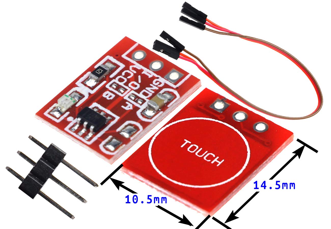 Baosity 5pcs Ttp223b Digital Touch Sensor Capacitive Touch Switch Module For Arduino Printers