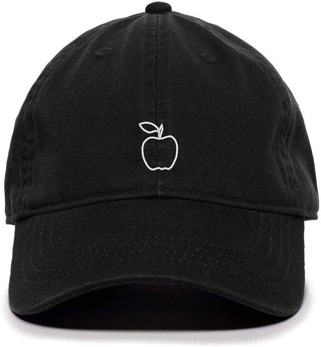 Amazon.com: Apple Baseball Cap Embroidered Cotton Adjustable Dad Hat ...
