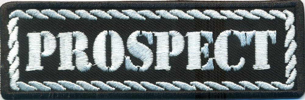 PROSPECT Rankpatch Nametag Motorcycleclub Biker MC Iron on Patch Badge ...