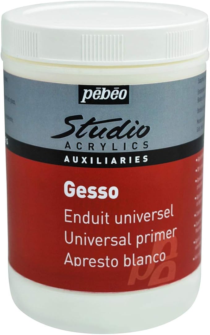 Amazon Pebeo Studio 524122 Acrylic Gesso 1 Litre Amazon Pebeo Studio 524122 Acrylic Gesso 1 Litre