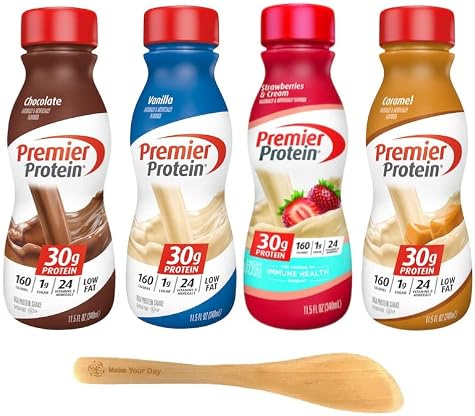 Protein Shakes, Chocolate, Vanilla, Strawberries & Cream, and Caramel ...