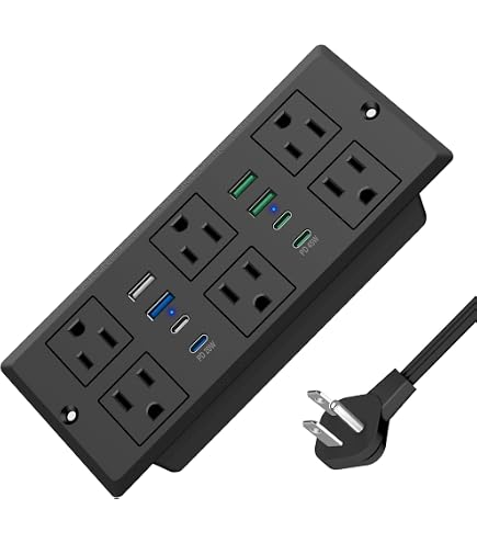 Embedded Outlet Box Embedded Table Power Outlet Box - 4 AC Outlets ...