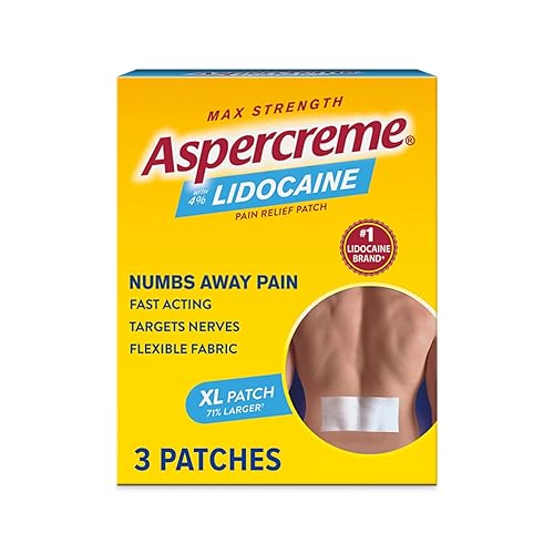 Aspercreme Lidocaine Pain Relief Patch XL for Back, Neck & Shoulder ...