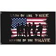 Amazon.com : Memorial Day Flag Land of The Free Because of The Brave ...