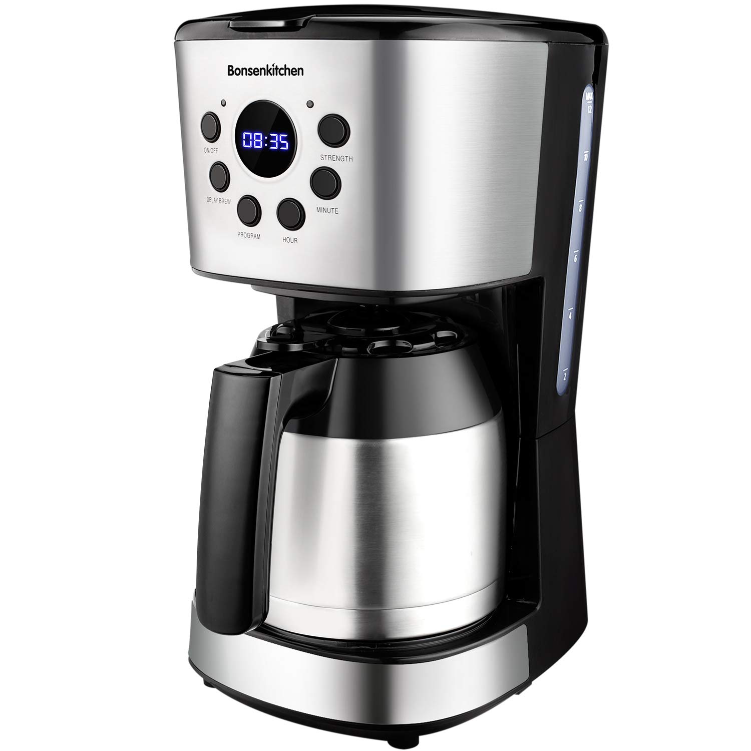 Bonsenkitchen Programmable Coffee Maker 10 Cup, Compact Coffee Machine ...