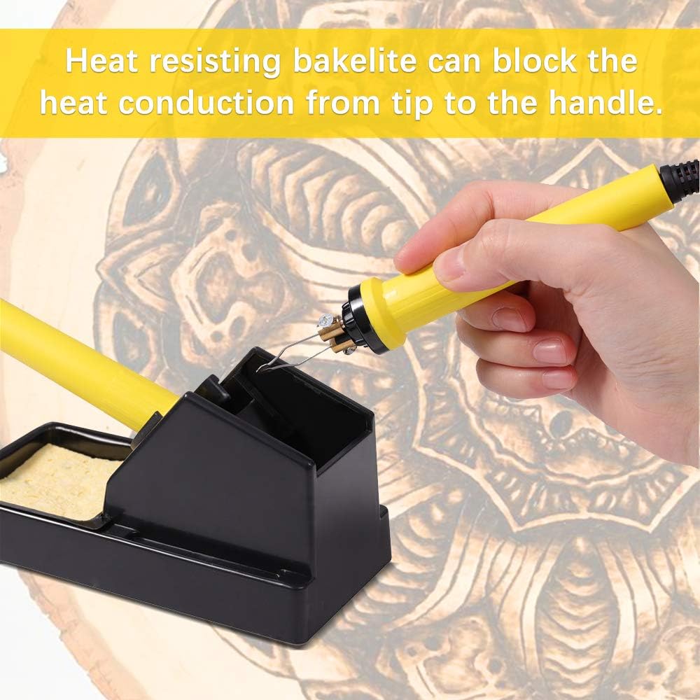 KKTECT Wood Burning Kit 60W Adjustable Pyrography Machine Professional ...