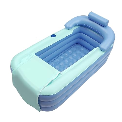 63"-55"Portable Bathtub Inflatable Folding Bathtub Soaking Tub Bath ...