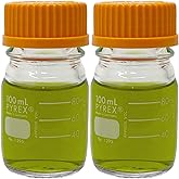 Amazon.com: Pyrex Corning 1395-250, 250ml Round Media Storage Bottle ...