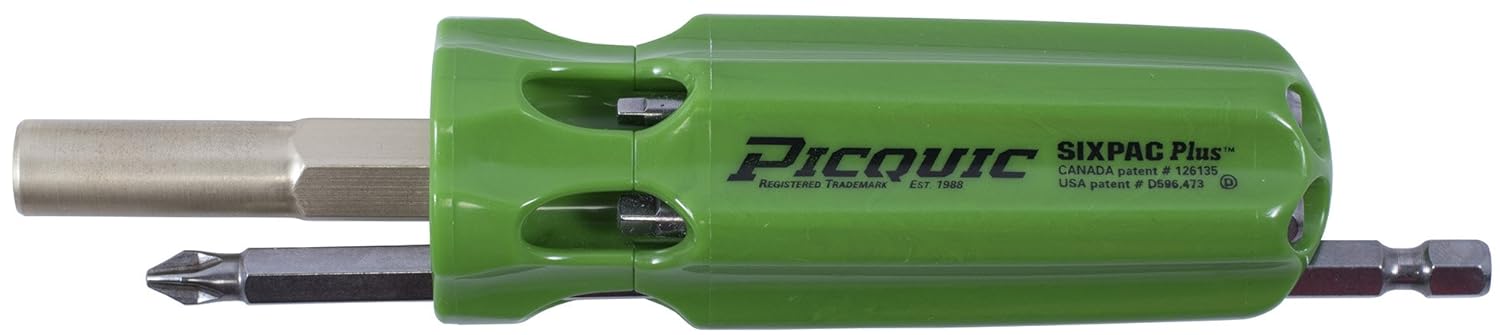 Ruby Red Transparent Picquic 48122 full-size SIXPAC Plus multi-bit ...