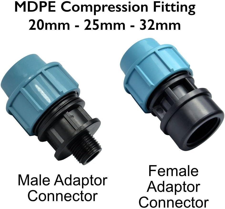 MDPE Male Adaptor 20mm x 1/2": Amazon.co.uk: DIY & Tools