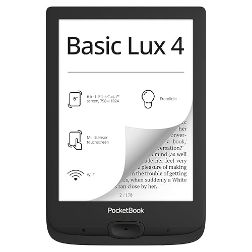 Pocketbook Basic Lux 4 E Book Reader 6丙 Glare Free Eye Friendly E