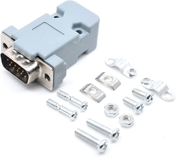 Amazon.com: Oiyagai 10Pcs DB9 Male Connector Kit Solder Type Plastic ...