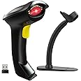 Amazon.com : NADAMOO Wireless Barcode Scanner with Stand 2-in-1 2.4G ...