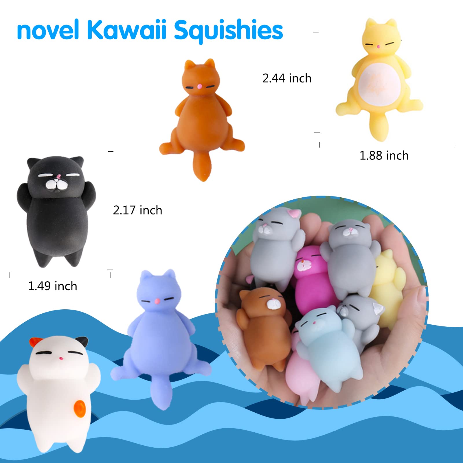 Mua 16pcs Mochi Squishy Toys Set, Mini Kawaii Animals Squishies Pack ...