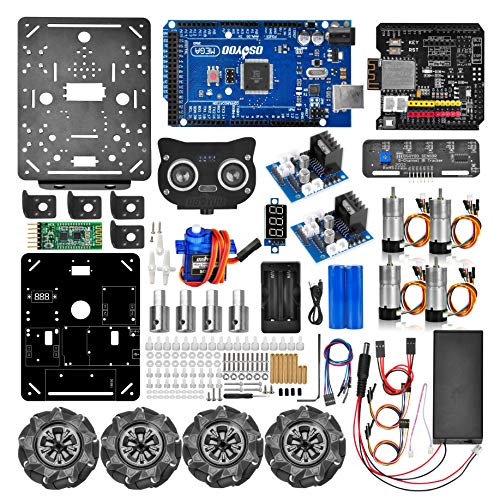OSOYOO Omni-directinal Mecanum Wheels Robotic Car Kit for Arduino ...