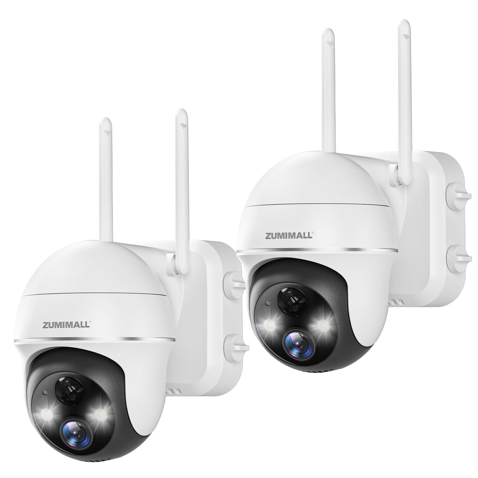 Mua Security Cameras Wireless Outdoor - 2 Packs, 360° PTZ WiFi Battery ...
