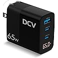 Amazon.com: DCV 65W USB C Charger, GaN 3-Port Fast Charging Block with ...
