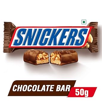 Snickers Chocolate Bar, 50 g: Amazon.in: Grocery & Gourmet Foods