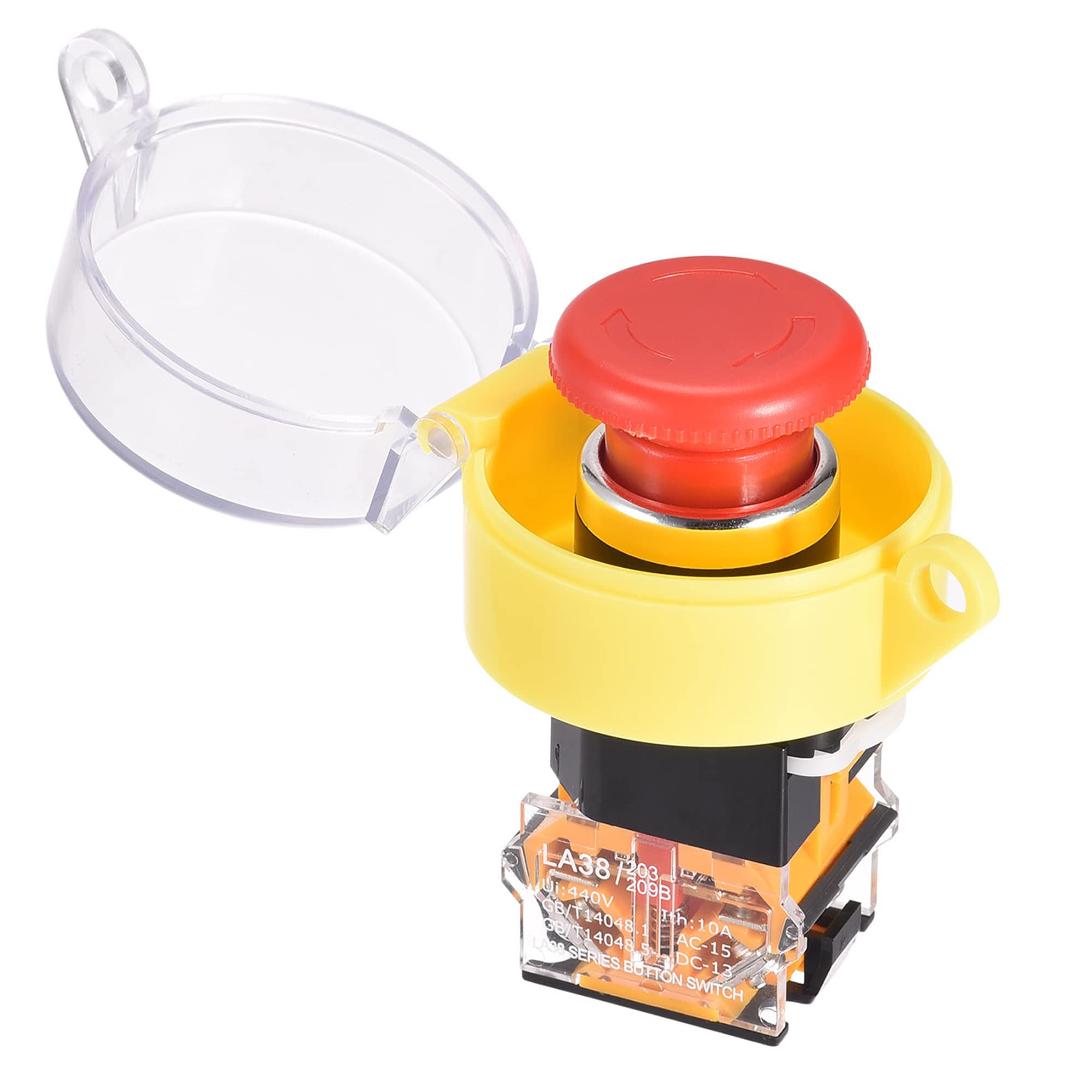 Mua uxcell Mounting Latch Emergency Stop Push Button Switch with 22mm ...