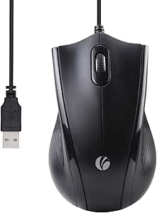Amazon.com: VCOM Wired USB Mouse with 6-Foot Cord & 1200 DPI, Right or ...